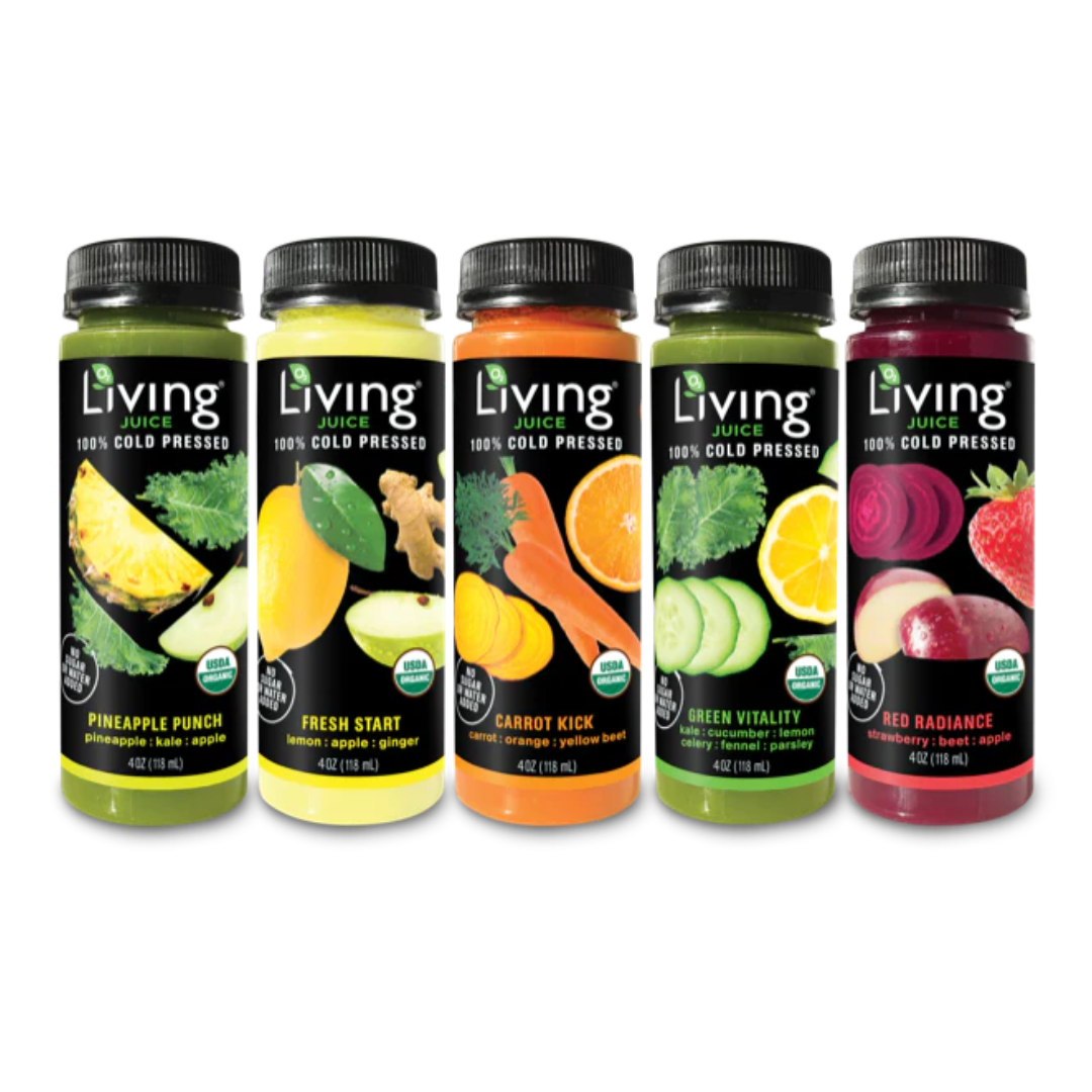 4oz Shooter Variety Pack (5) – Drink Living Juice