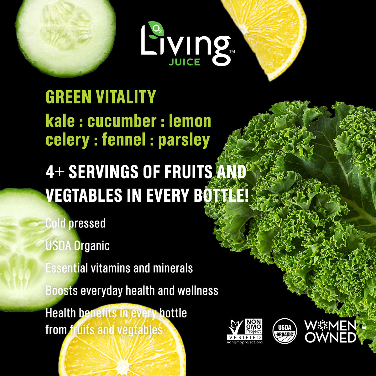 Green Vitality Cold Pressed Juice | Living Juice | New York – Drink ...
